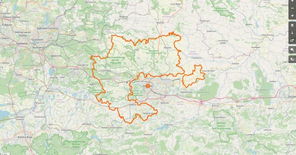 Powiat Krakowski w Open Street Map – Mapy Powiatu Krakowskiego ...